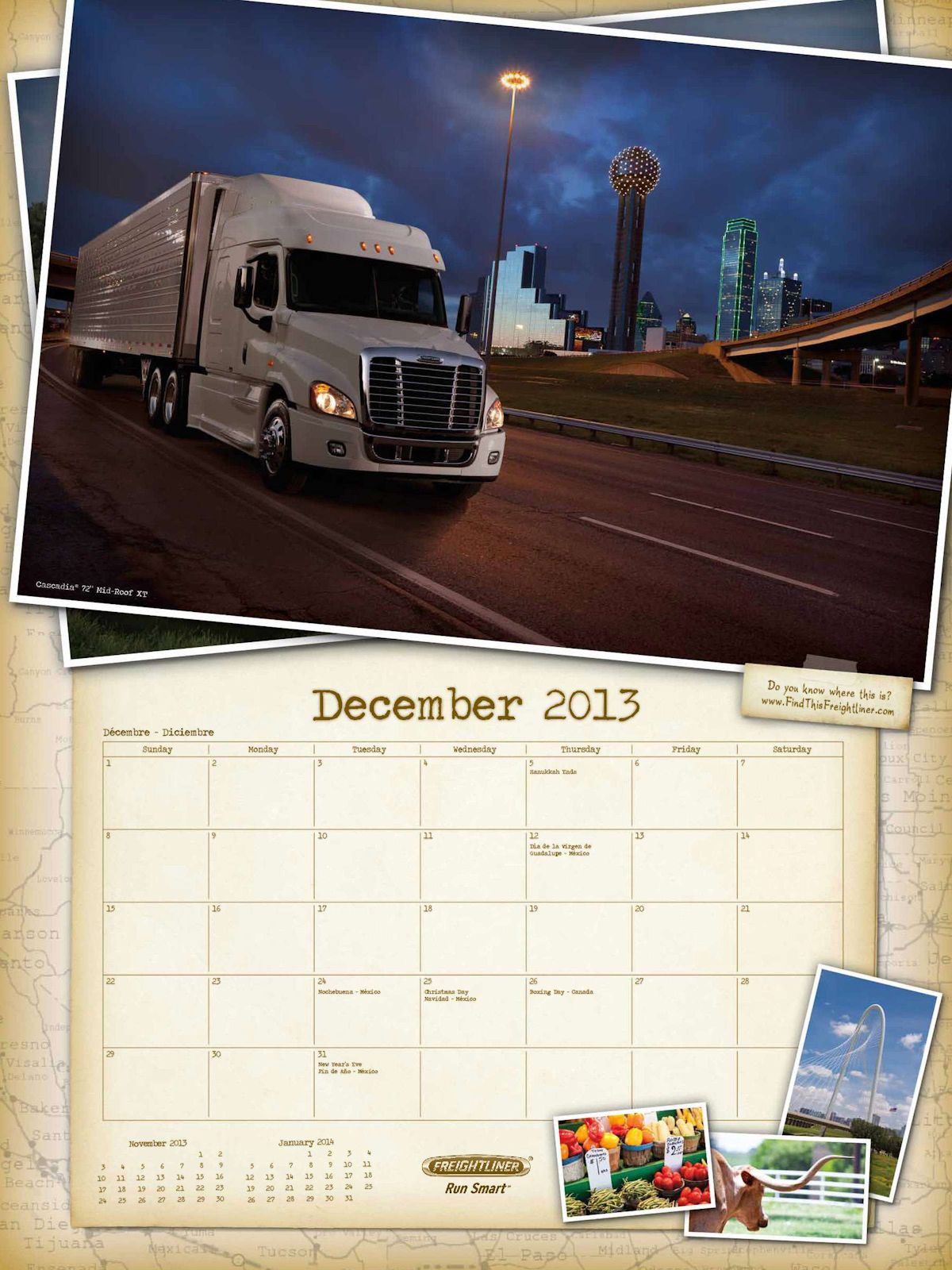 2013 Freightliner calendar available | Overdrive