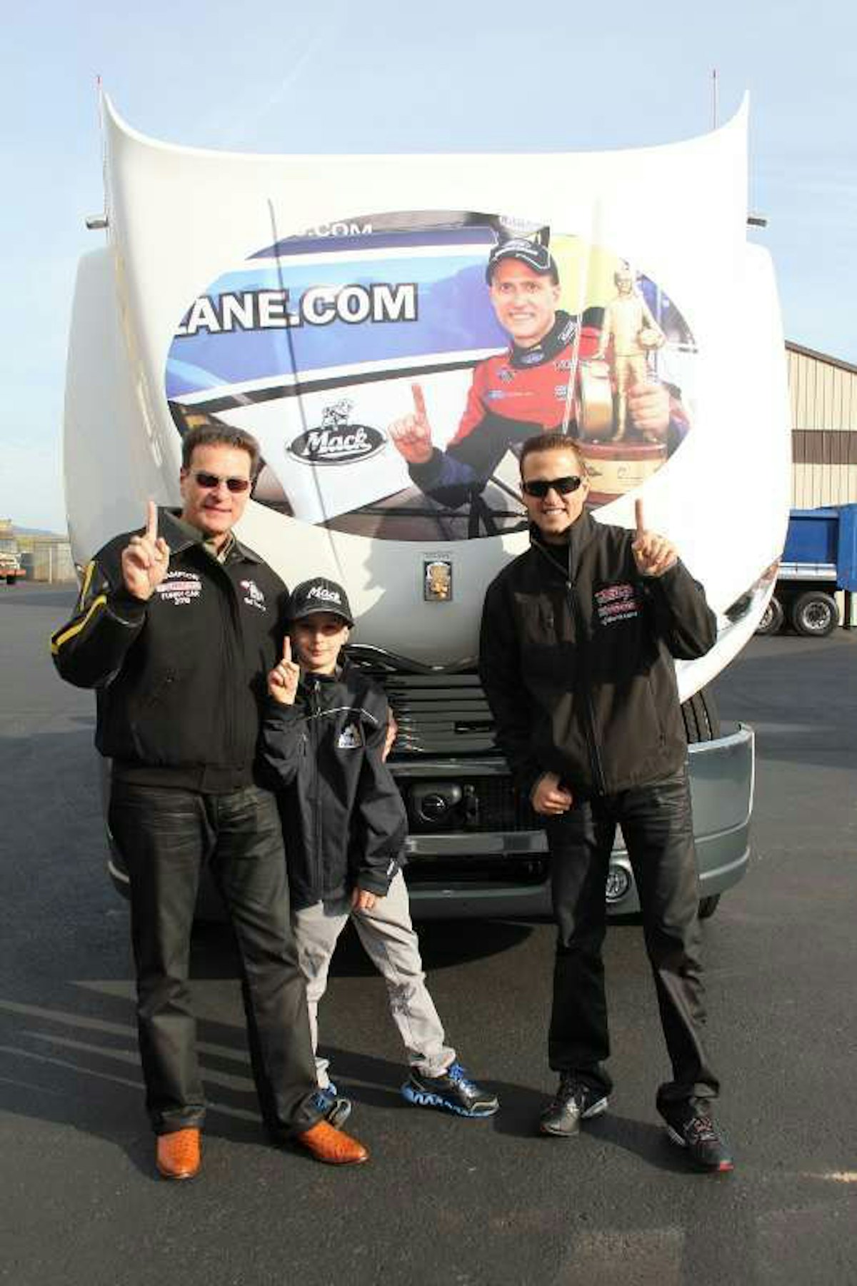 Funny car driver at the Mack assembly plant | Overdrive