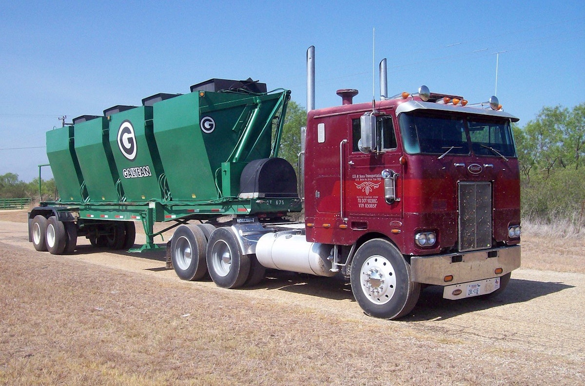 cabover semi peterbilt