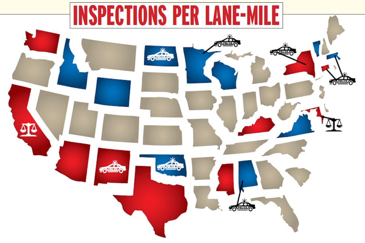 Inspections: Top 10 states where enforcement’s hot | Overdrive