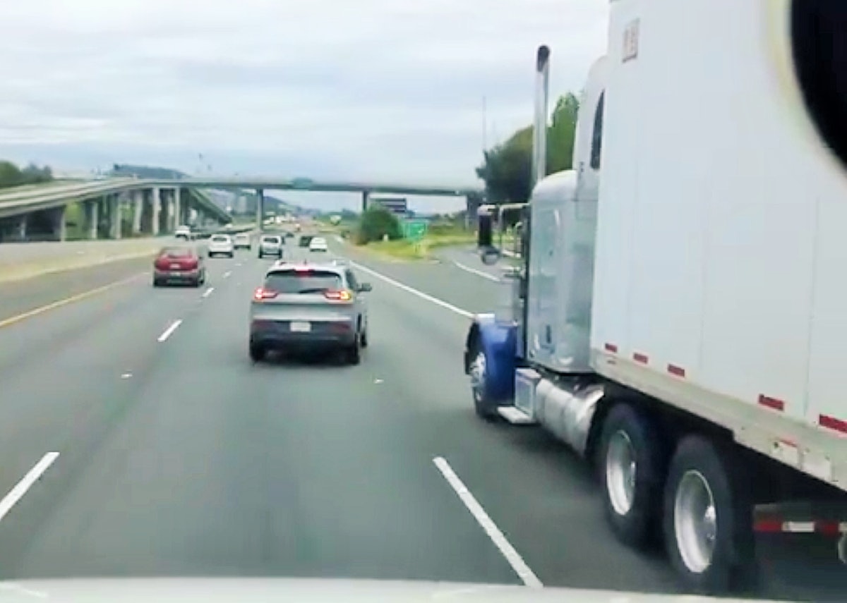 Joseph Stelzer and another hauler cut off in ‘Crazy California driver ...