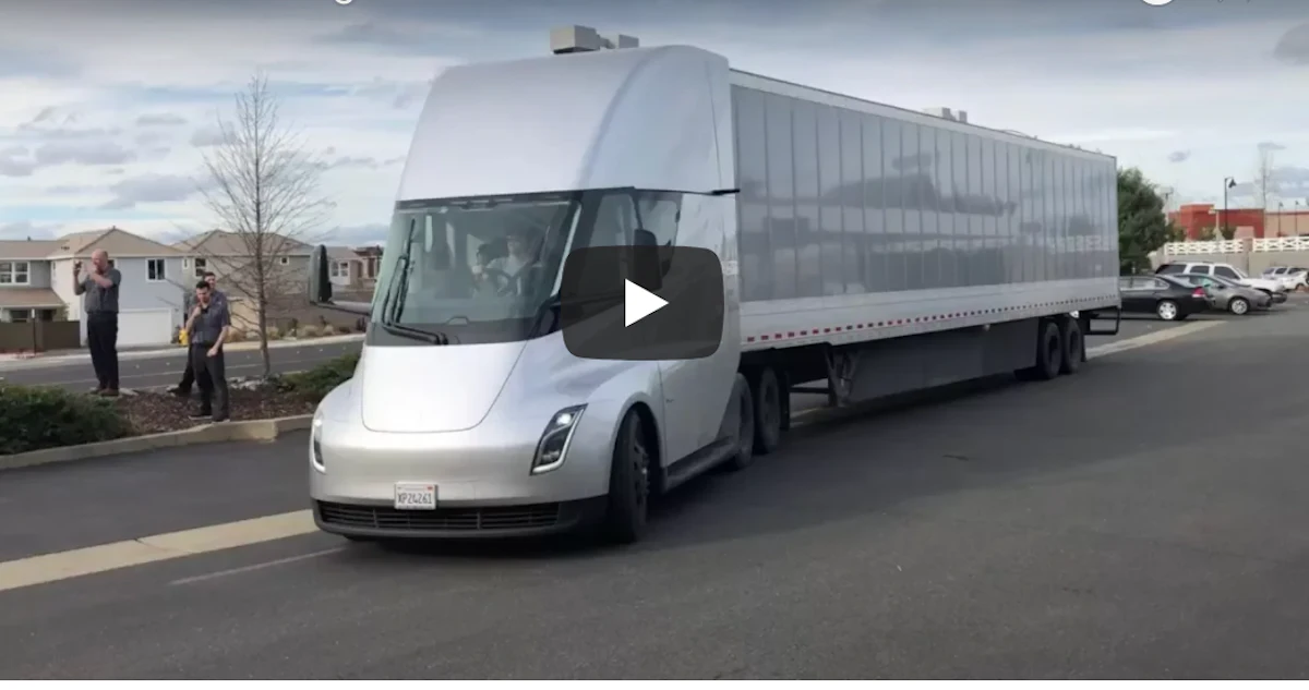 Videos show Tesla Semis towing trailers on California roadways | Overdrive