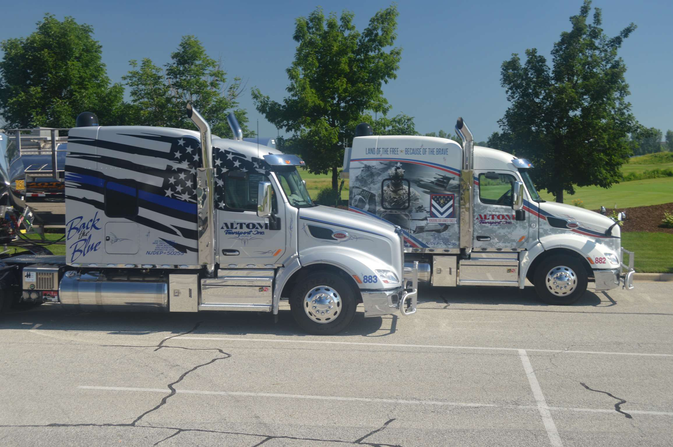 Check out Altom Transport's police tribute custom rigs | Overdrive