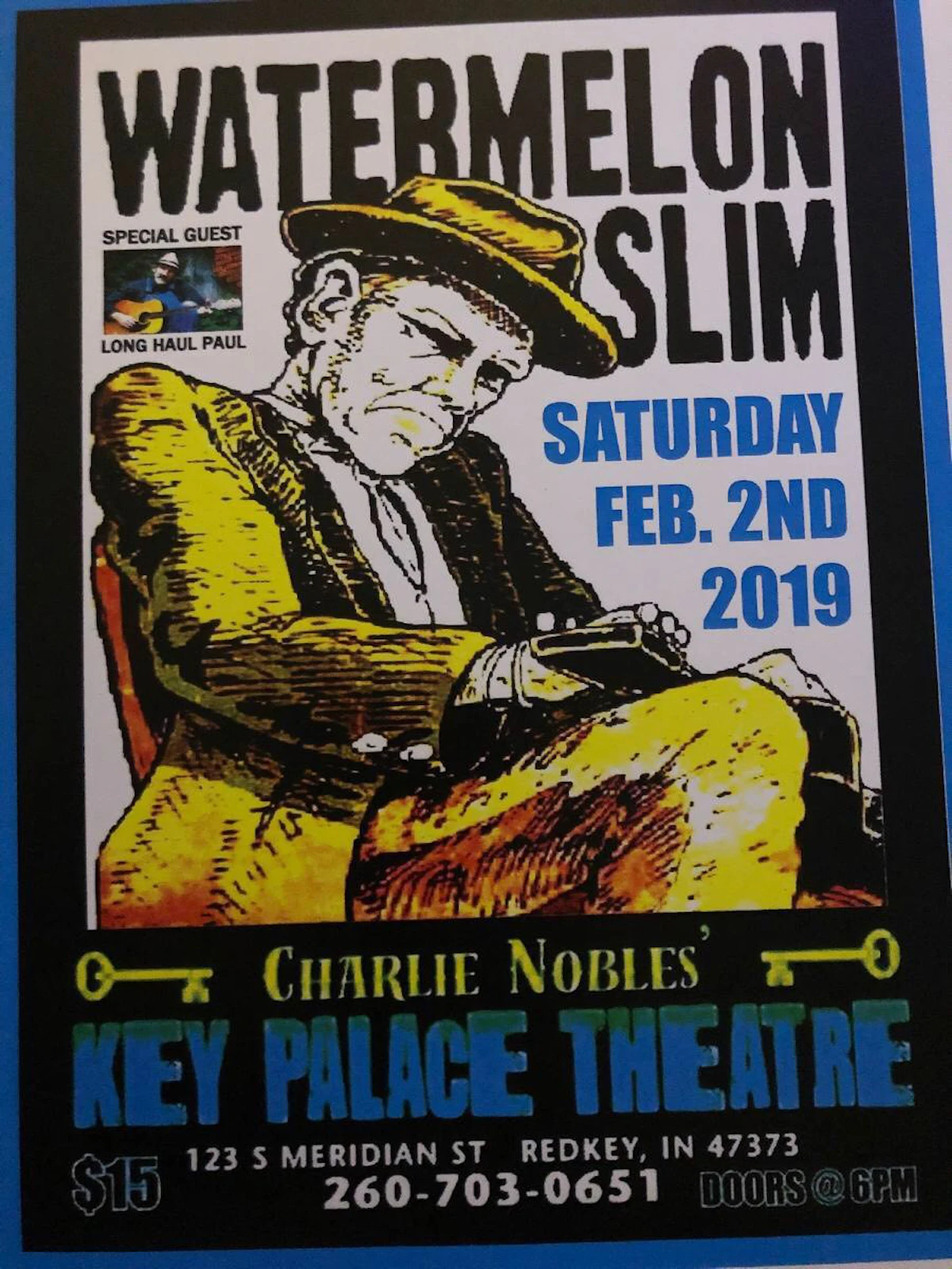 Watermelon Slim tour dates, and a special guest in Indiana Feb. 2 ...