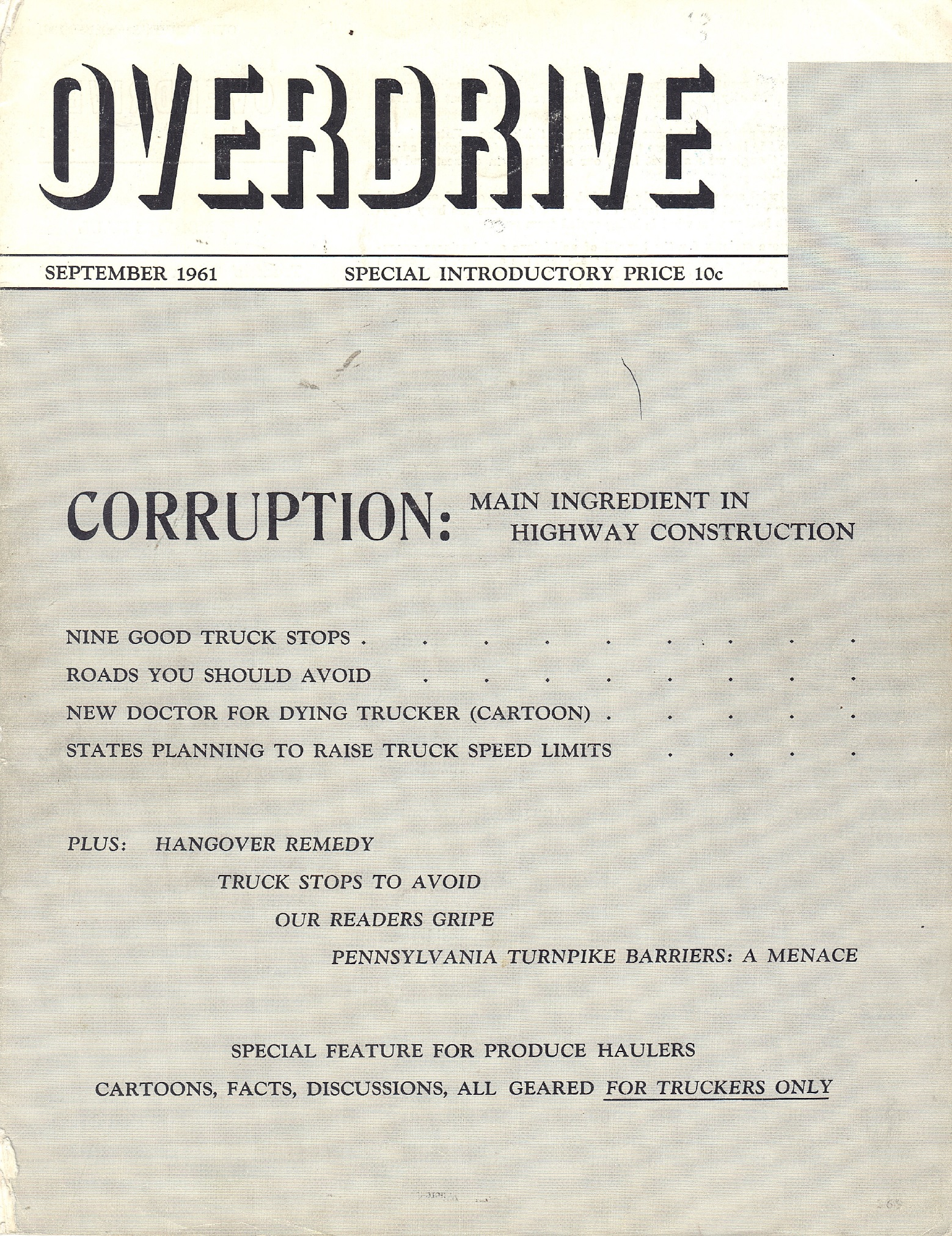 Overdrive's first issue for truckers came out 60 years ago | Overdrive