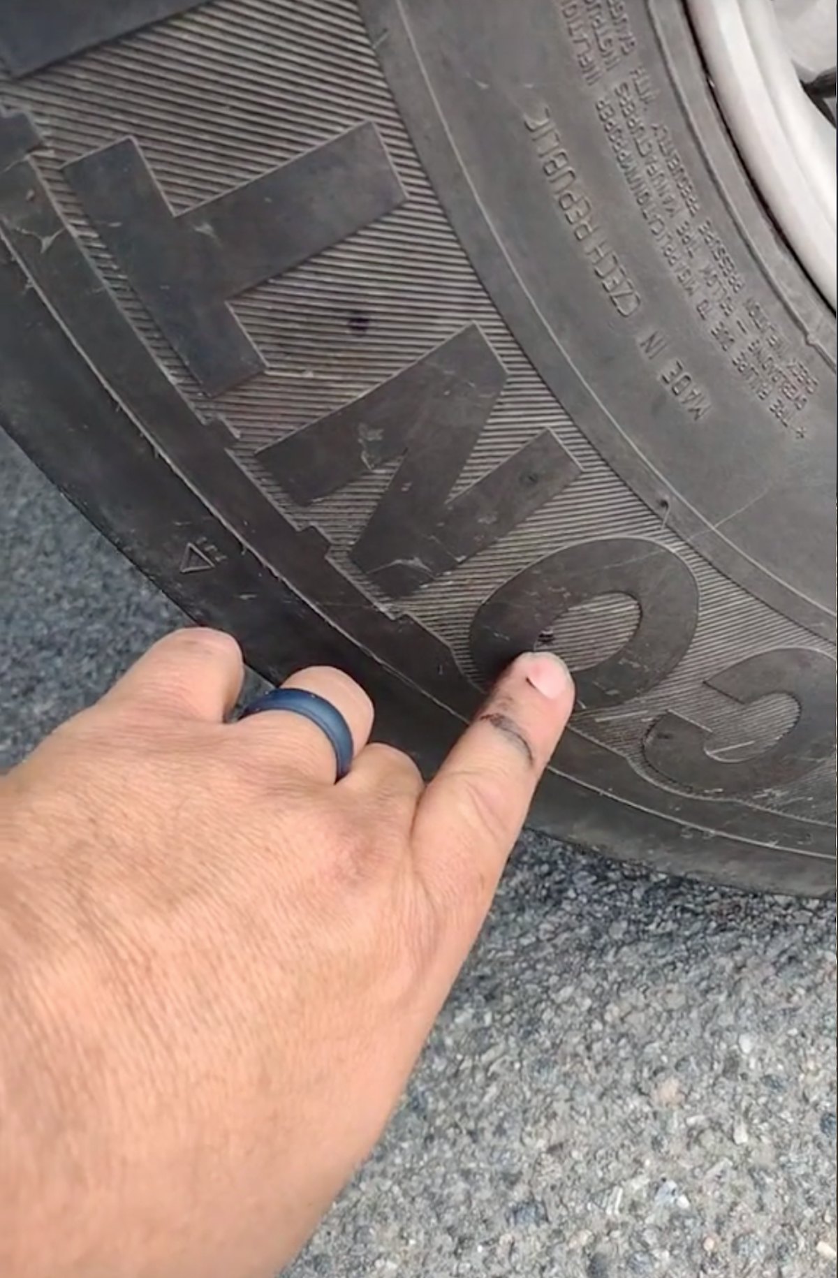 ice tires slashed