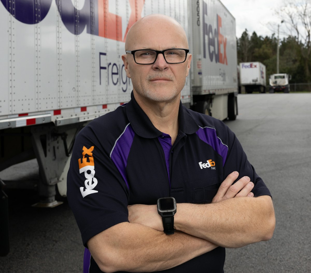 fedex lorry driver