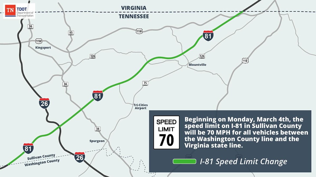 Tennessee ditching split speed limit on I-81 | Overdrive