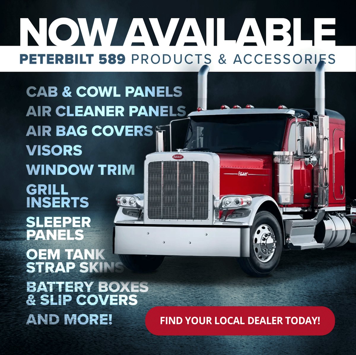 Iowa Customs unveils new Peterbilt 589 product line | Overdrive