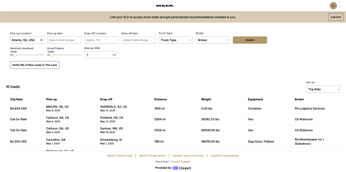 Mack Trucks launches load board for carriers | Overdrive