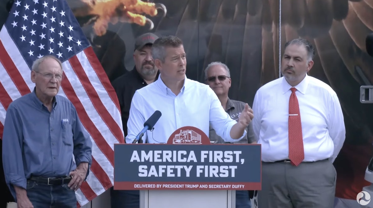 DOT Secretary Duffy makes English language enforcement update | Overdrive